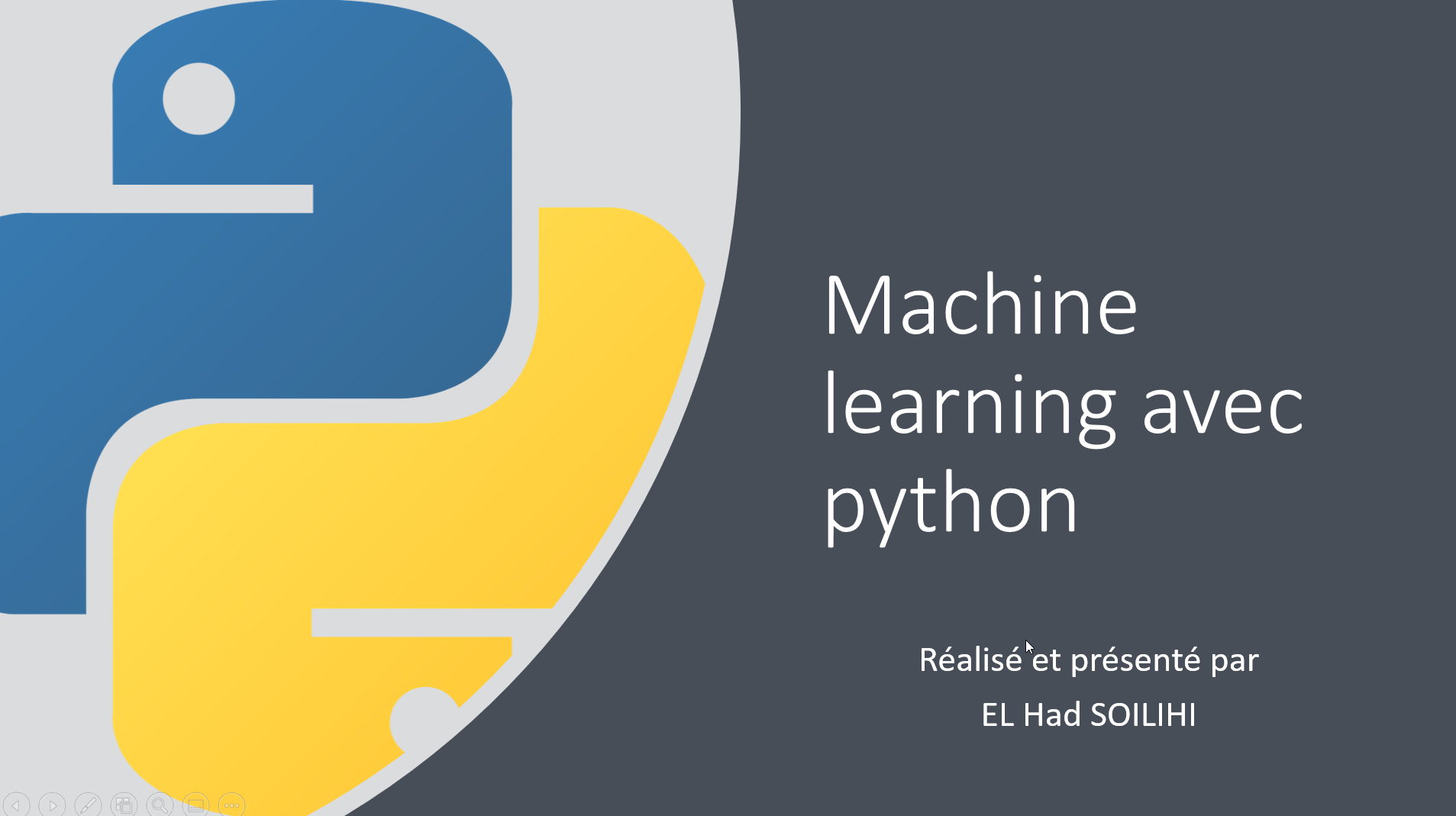 Machine Learning avec Python - DTeK Edition Machine Learning avec Python - DTeK Edition